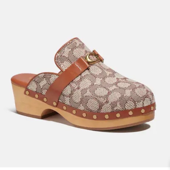 Coach | Shoes | Coach Finlay Clog In Signature Jacquard | Poshmark